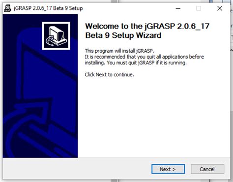 installing jgrasp bundled