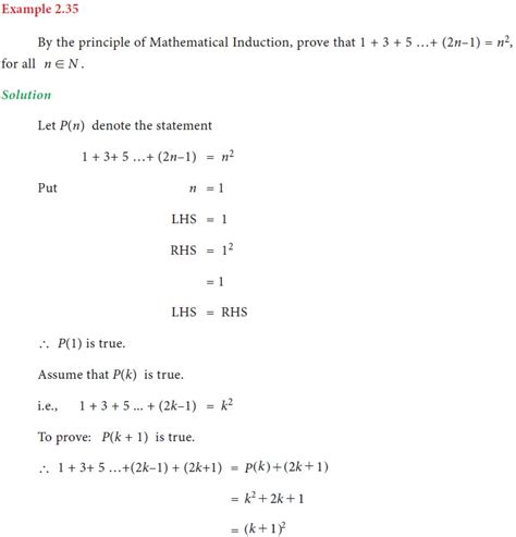 Mathematical Induction Definition Formula Solved Example Problems