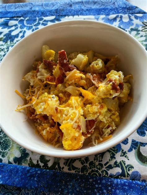 Potato Bacon Egg And Cheese Breakfast Bowl Breakfast Bowls Recipe