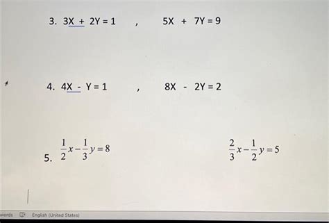 solved systems of linear equations in two variables solve