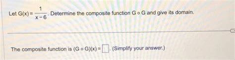Solved Let G X X Determine The Composite Function GG Chegg