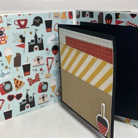 Disney Scrapbook Disney Mini Album Premade Pages Chipboard Scrapbook