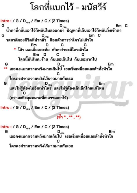 คอร์ดเพลง เจียมตัว Syam [คอร์ดเพลงง่ายๆ] Lenguitar