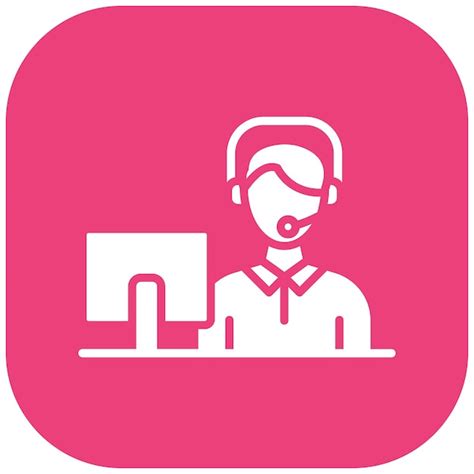 Premium Vector Customer Operator Vector Illustration Style