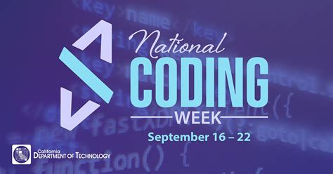 California Department Of Technology On Linkedin Nationalcodingweek Techforgood Innovation