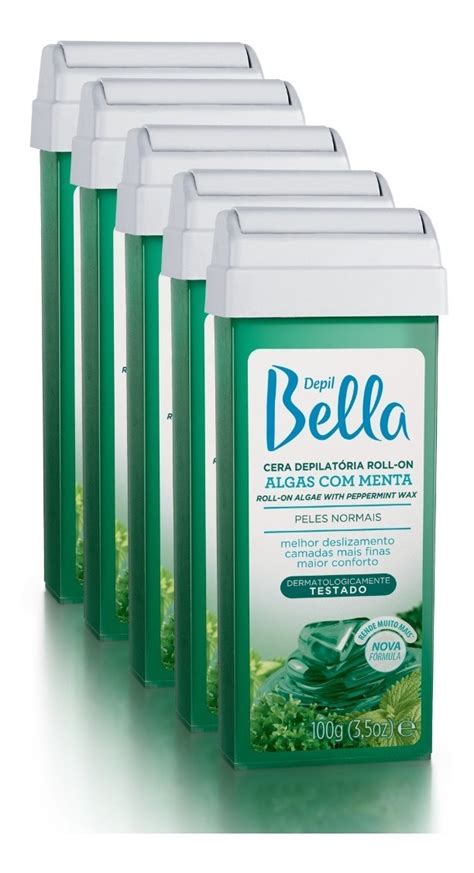Kit Refil De Cera Para Depilação Roll on Algas Depilbella MercadoLivre