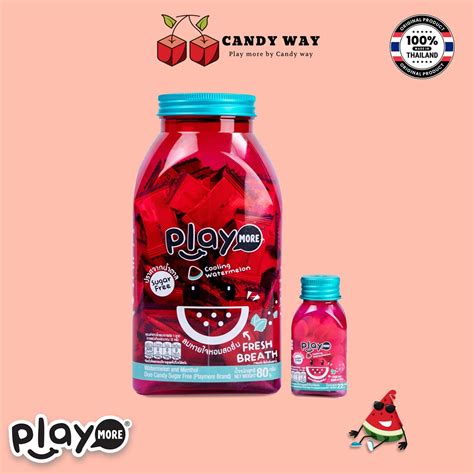 Giant Watermelon Playmore Candy 80g Jar Sugar Free Lollipop 2024 Version Shopee Malaysia