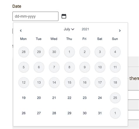 Styling Of Date Picker Resolved Get Help Gravity Forms