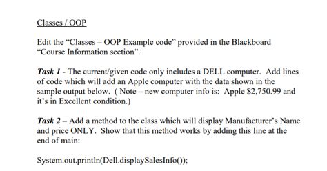 Solved Classes Oop Edit The “classes Oop Example Code”