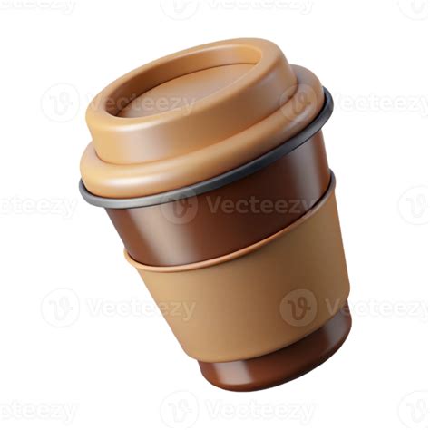 Ethereal Vibrant Scalable Coffee Cup Outline Clean Lines Flat Brown Crisp Edges With Scalable