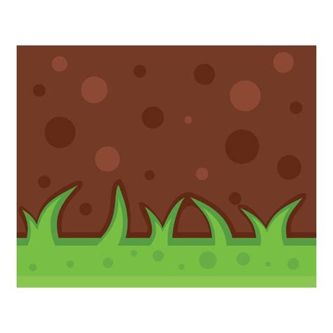 Game Platform Grass Icon Flat Style 14534185 Vector Art At Vecteezy