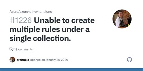 Unable To Create Multiple Rules Under A Single Collection · Issue