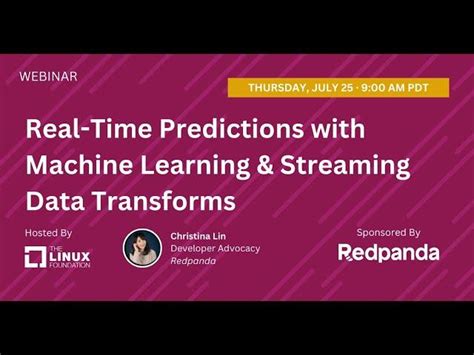 Geraldo Netto On Linkedin Lf Live Webinar Real Time Predictions With Machine Learning And Streaming