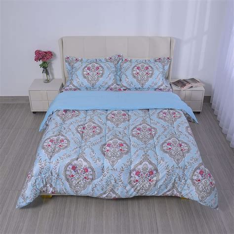 Buy Homesmart Green 3d Printed Microfiber 3pcs Comforter Set Queen At Shoplc