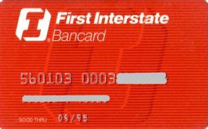 Bank Card First Interstate Bancard First Interstate Bank United