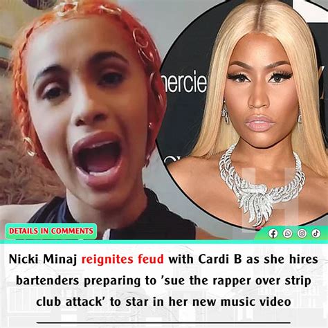 Nicki Minaj Reignites Feud With Cardi B As She Hires Bartenders