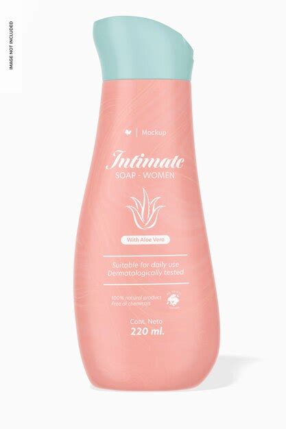 Premium Psd Intimate Soap Container Mockup Front View