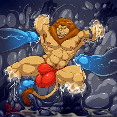 Rule 34 2017 Angry Anthro Armpit Hair Balls Big Balls Big Penis Blue