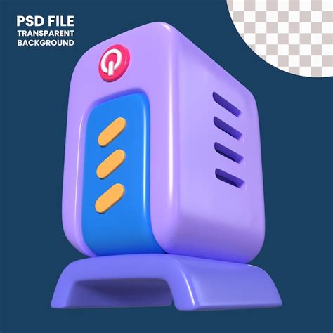 Premium Psd Modem 3d Illustration Icon
