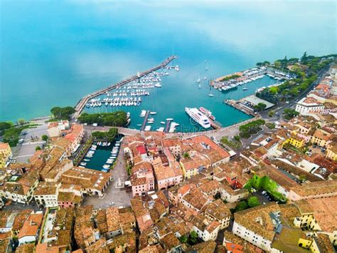 Desenzano Del Garda Aerial View Stock Image Image Of Lago Town