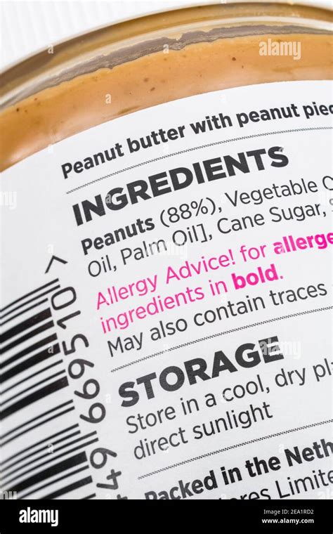 Peanut Butter Label