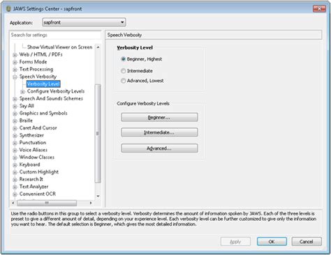 sap jaws screen reader extension installation and sap community