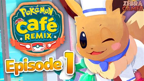 Pokemon Cafe ReMix Gameplay Walkthrough Part 1 New Cafe Eevee