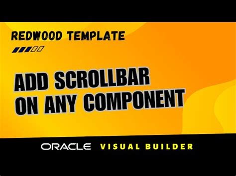 Add Scrollbar To A Panel Form Or To Any Component In VBCS Oracle Visual Builder CSS Overflow