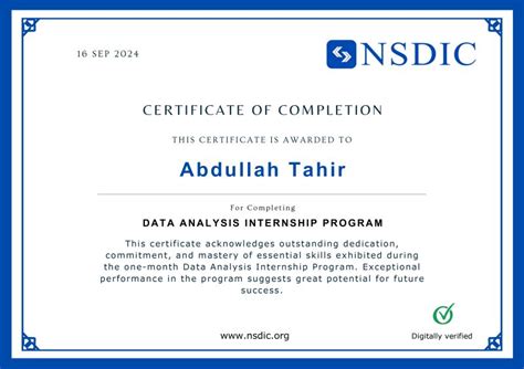 Abdullah Tahir On Linkedin 🌟 Excited To Share That I Have Successfully