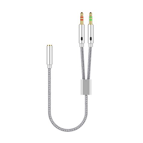Piartly Zinc Alloy Brass Desktop Computer Headphone Adapter Cable Tear