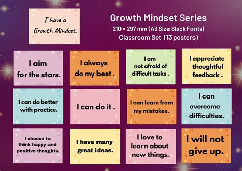 Growth Mindset Posters Printable Printable Free Templates