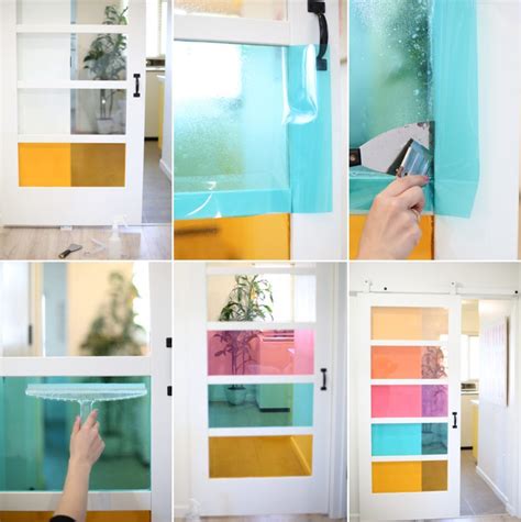 Diy Faux Stained Glass Sliding Barn Door Lovely Indeed