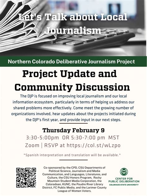 Deliberative Journalism Project Project Update And Community