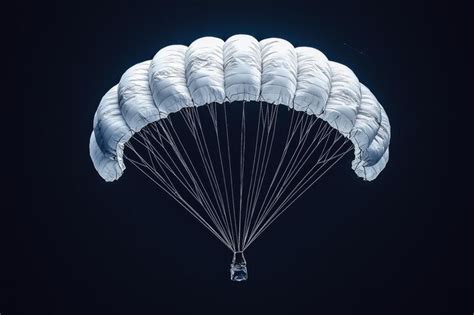 Parachute Canopy In The Sky Premium Ai Generated Image