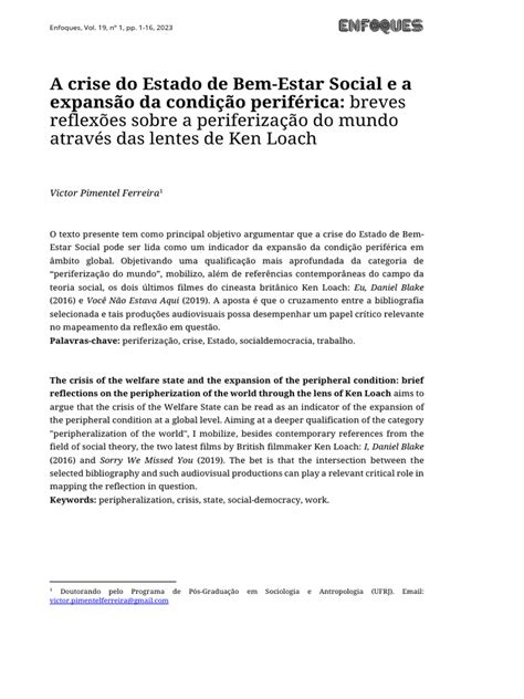 Enfoques10artigo 43534 Victor Pimentel Pdf