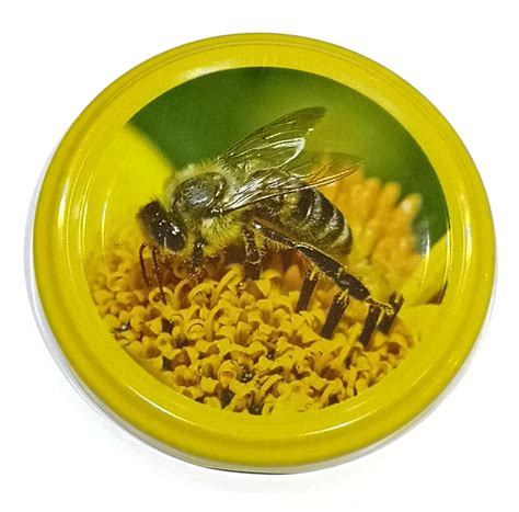 Pokrov Za Med Čebela Rumeni Cvet Rumeni Rob 82 Mm Kmetijska Trgovina In Veleprodaja Mihaela
