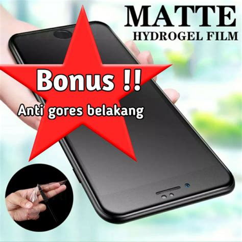 Jual Anti Gores Handphone Hydrogel MATTE Dan Anti Radiasi Anti Blue Lighet All Merk All Type