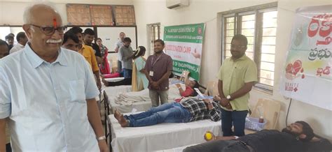 Blood Donation Camp To Celebrate The 74th Birthday Of Sri P Ashok