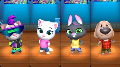 Talking Tom Gold Run 2 Cyber Tom Vs Talking Angela Vs Talking Becca Vs
