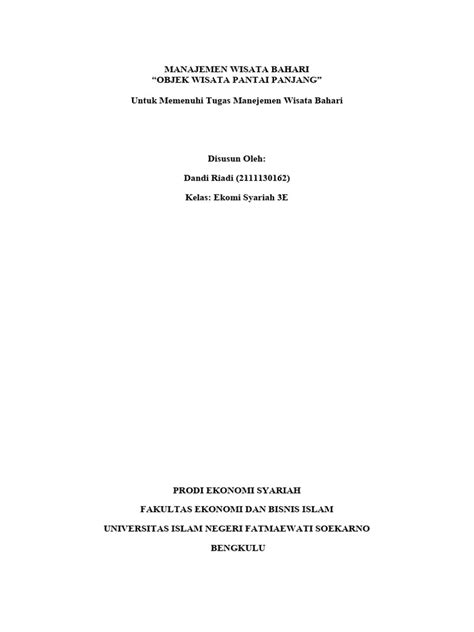 Manajemen Wisata Bahari Dandi Riadi Pdf