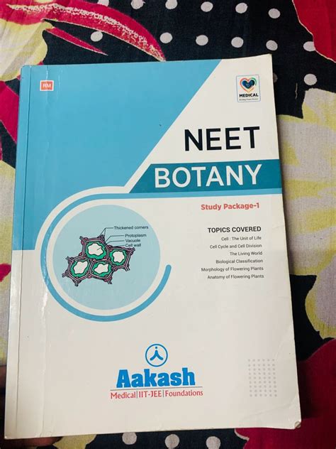Textbooks Aakash Botany Neet Book Freeup