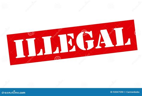 Illegal Stock Illustration Illustration Of Sign Subterranean 92047590