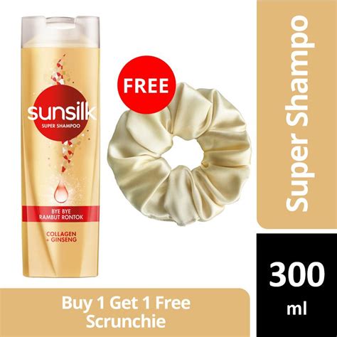 Jual Sunsilk Super Shampo Rambut Rontok 300 Ml Free Srunchies Shopee