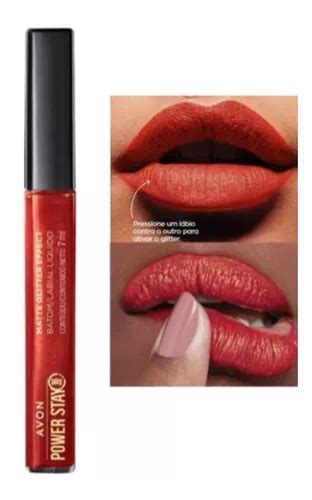 Batom Líquido Cereja Brilhante Avon Power Stay 7ml Avon MercadoLivre