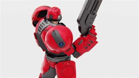 Cyber Soldier Nemo Rigged 3d Model Rigged Cgtrader