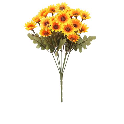 Fake Mums Artificial Fall Flowers Uv Resistant Waterproof Outdoor