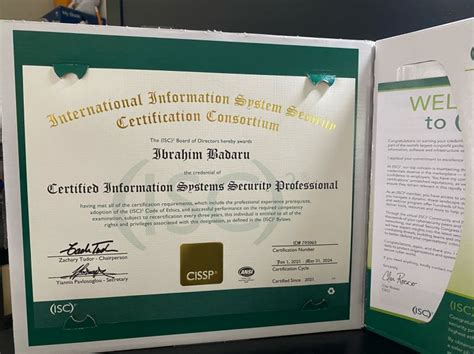Ibrahim Badaru Cisa Cissp Crisc On Linkedin It Finally Arrived