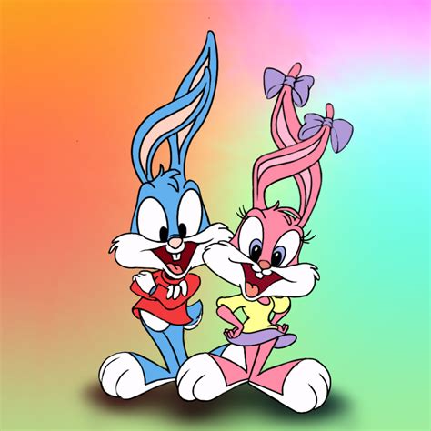 Buster And Babs Bunny Tiny Toon Anime Sketch Looney Tunes Cartoon