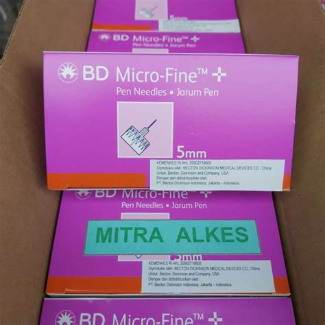 Promo Bd Micro Fine 5mm Microfine 5 Mm Bd Pen Needles Jarum Insulin Ungu Diskon 17 Di Seller