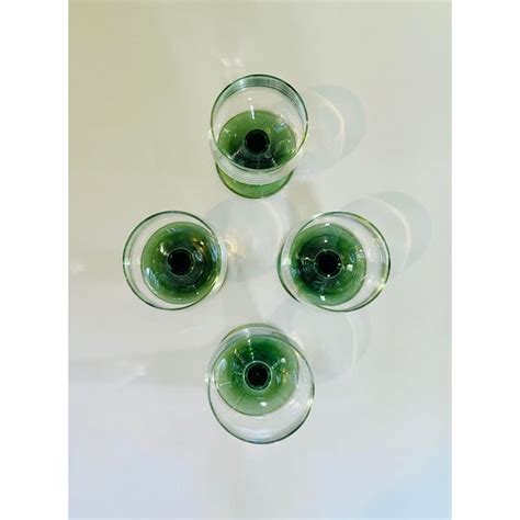 Vintage Green Stemmed Roemer Glasses Set Of 4 Chairish
